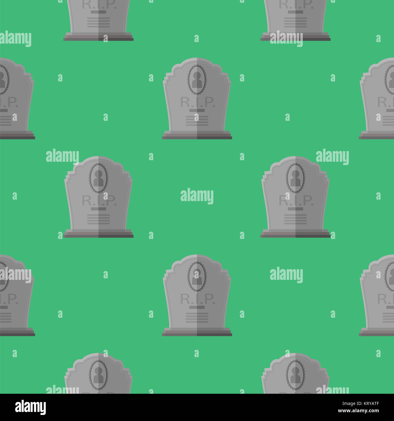 Gravestone Seamless Pattern. Grey Stone Monuments Stock Photo - Alamy