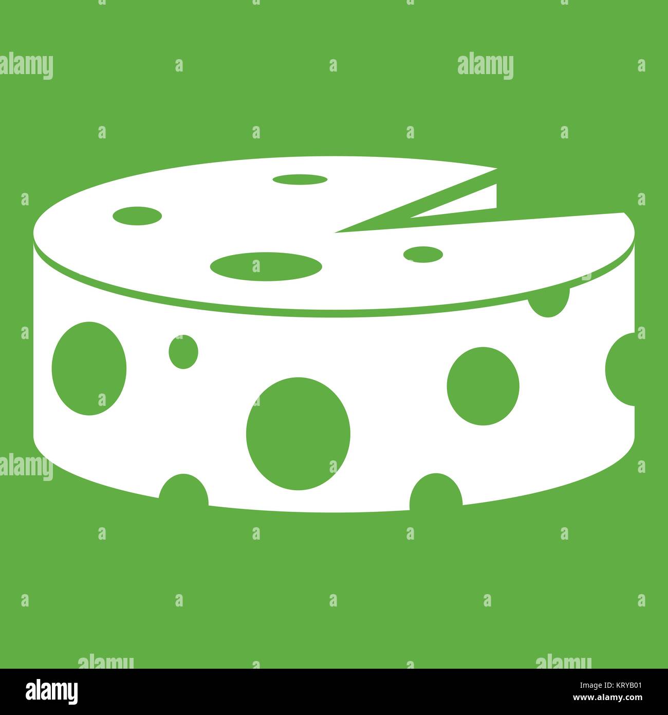 Cheese wheel icon green Stock Vector Image & Art - Alamy