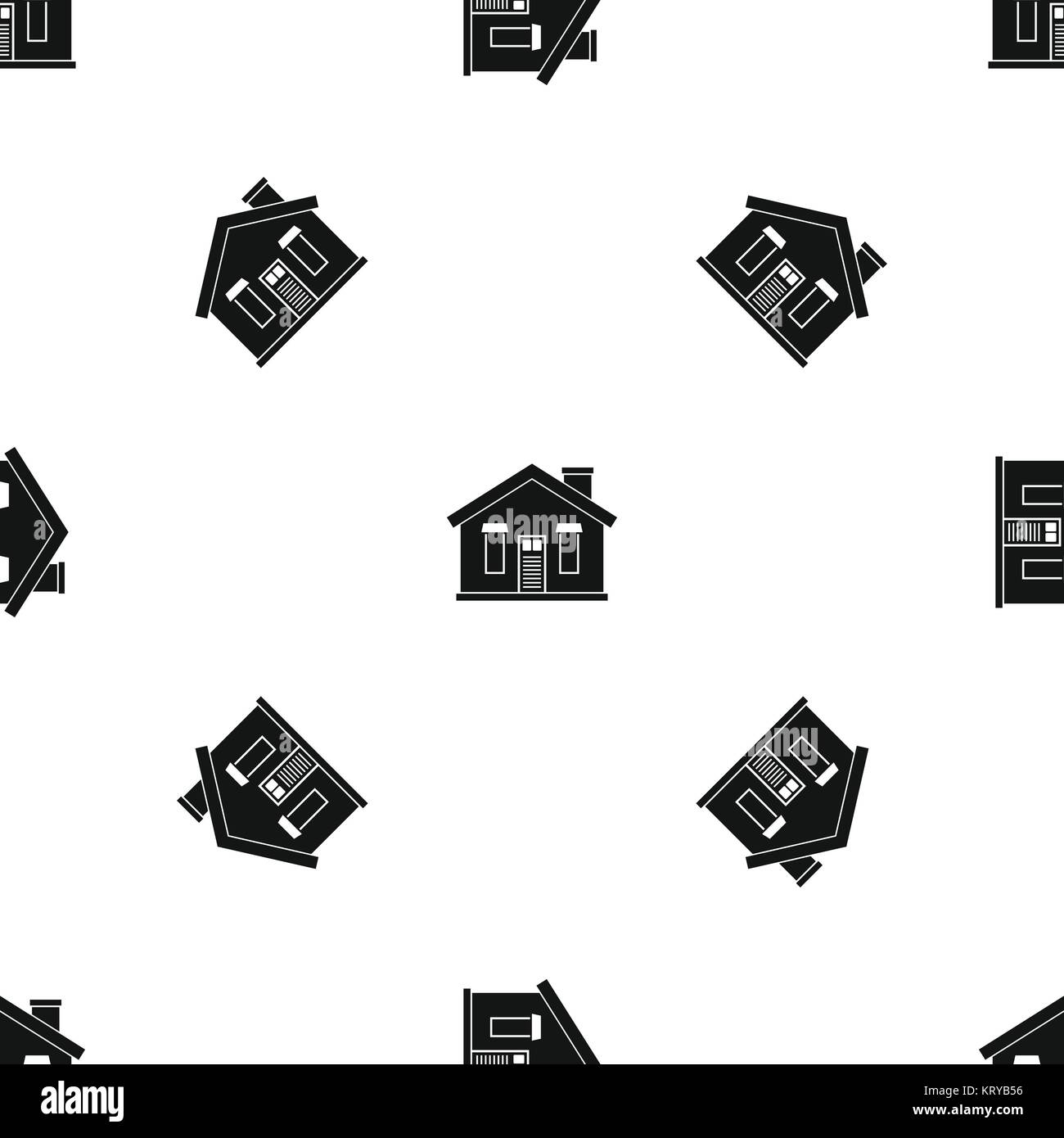 House pattern seamless black Stock Vector Image & Art - Alamy