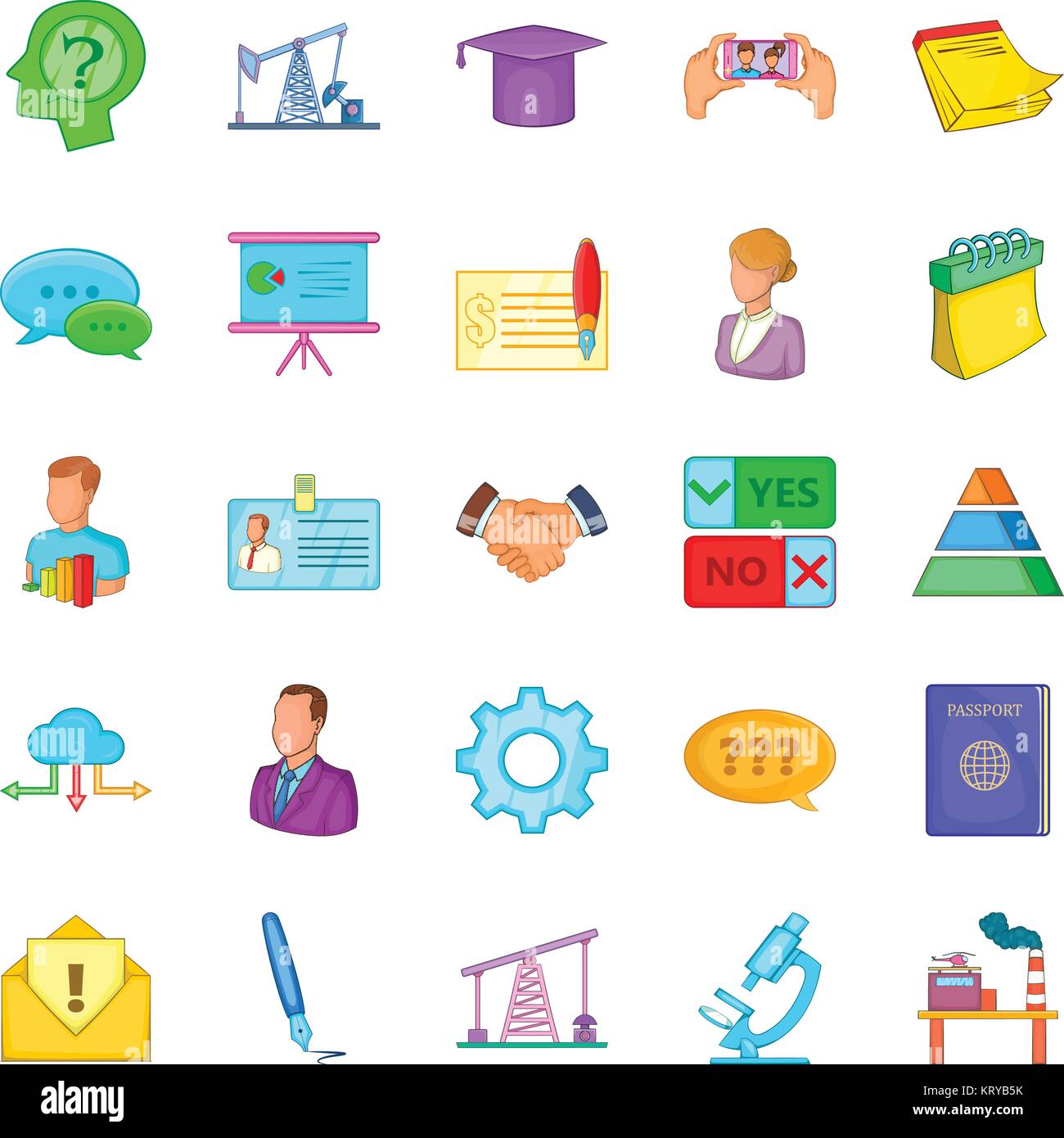 Debate icons set, cartoon style Stock Vector Image & Art - Alamy