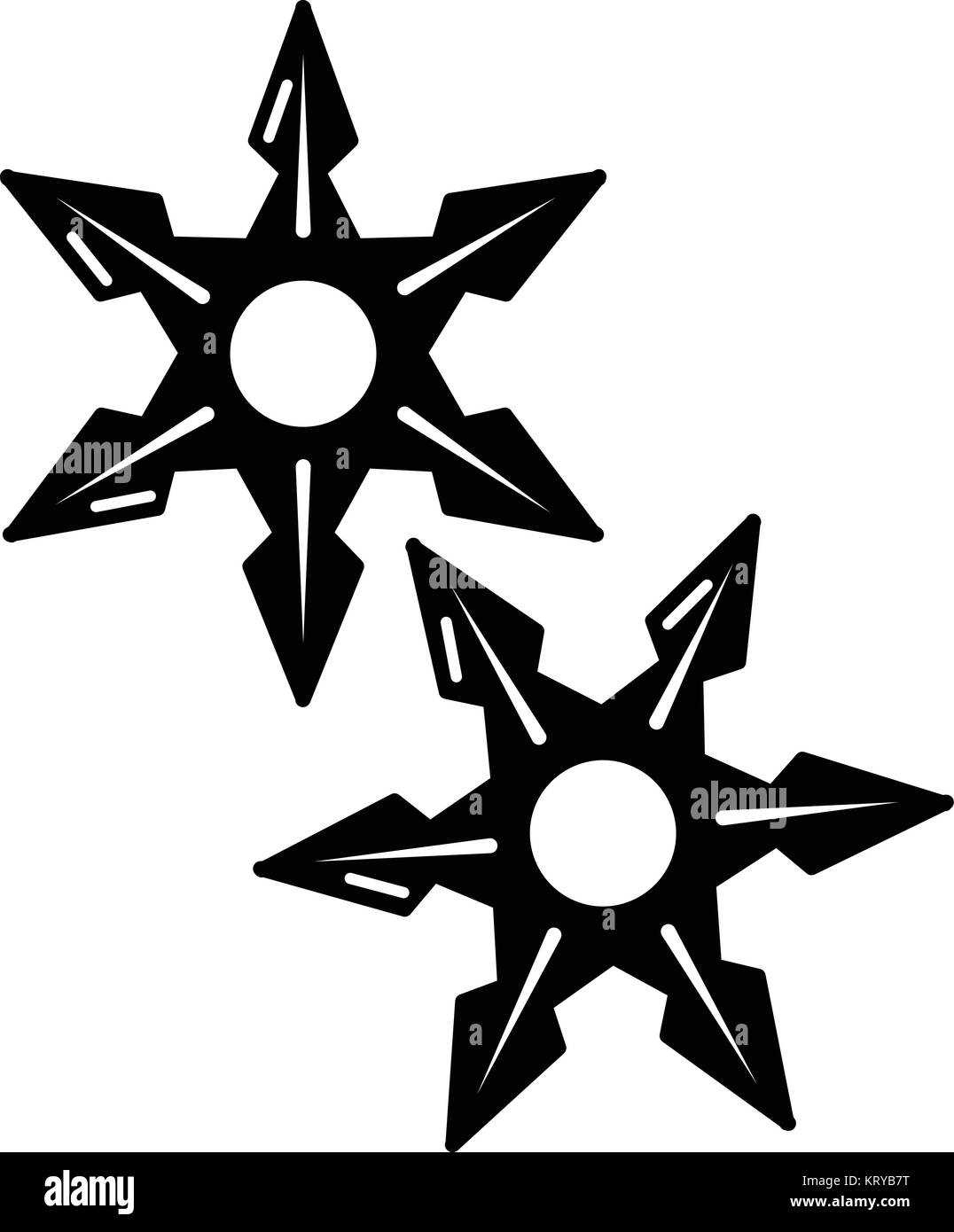 Ninja stars icon, simple black style Stock Vector Image & Art - Alamy