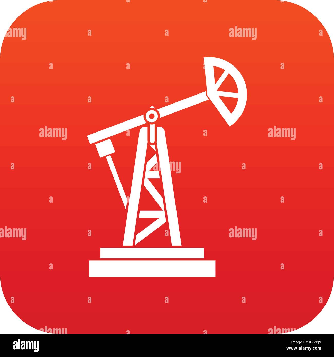 Oil rig icon digital red Stock Vector Image & Art - Alamy