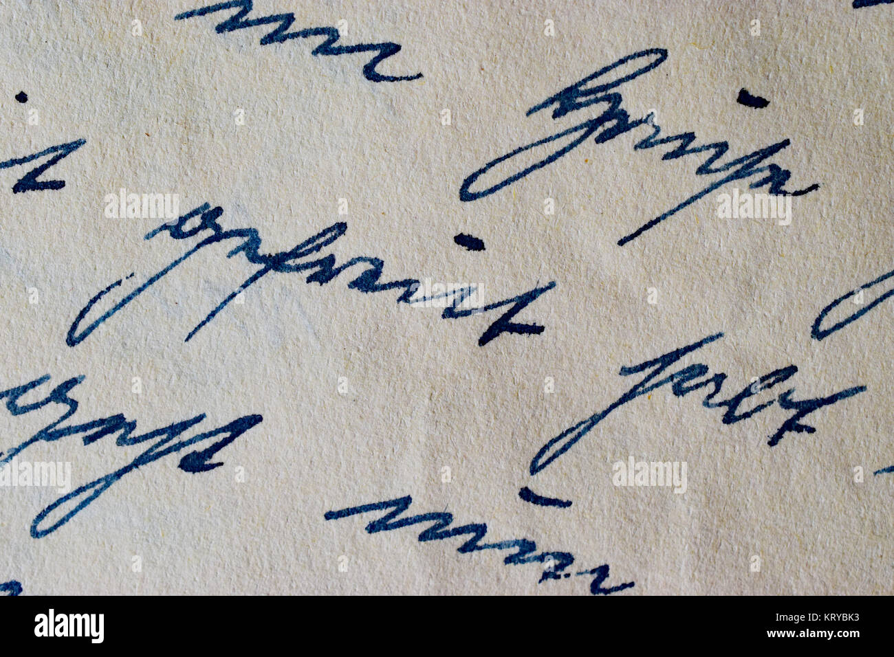 Handwriting letters hi-res stock photography and images - Alamy