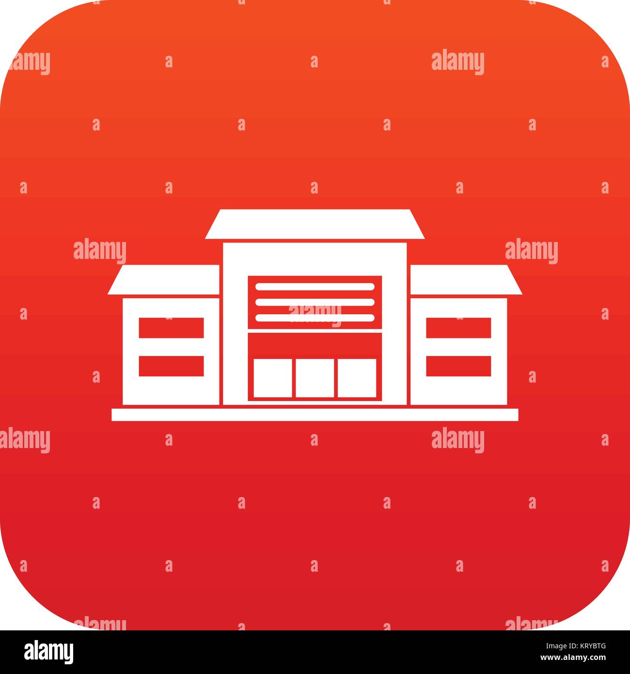 Warehouse icon digital red Stock Vector Image & Art - Alamy