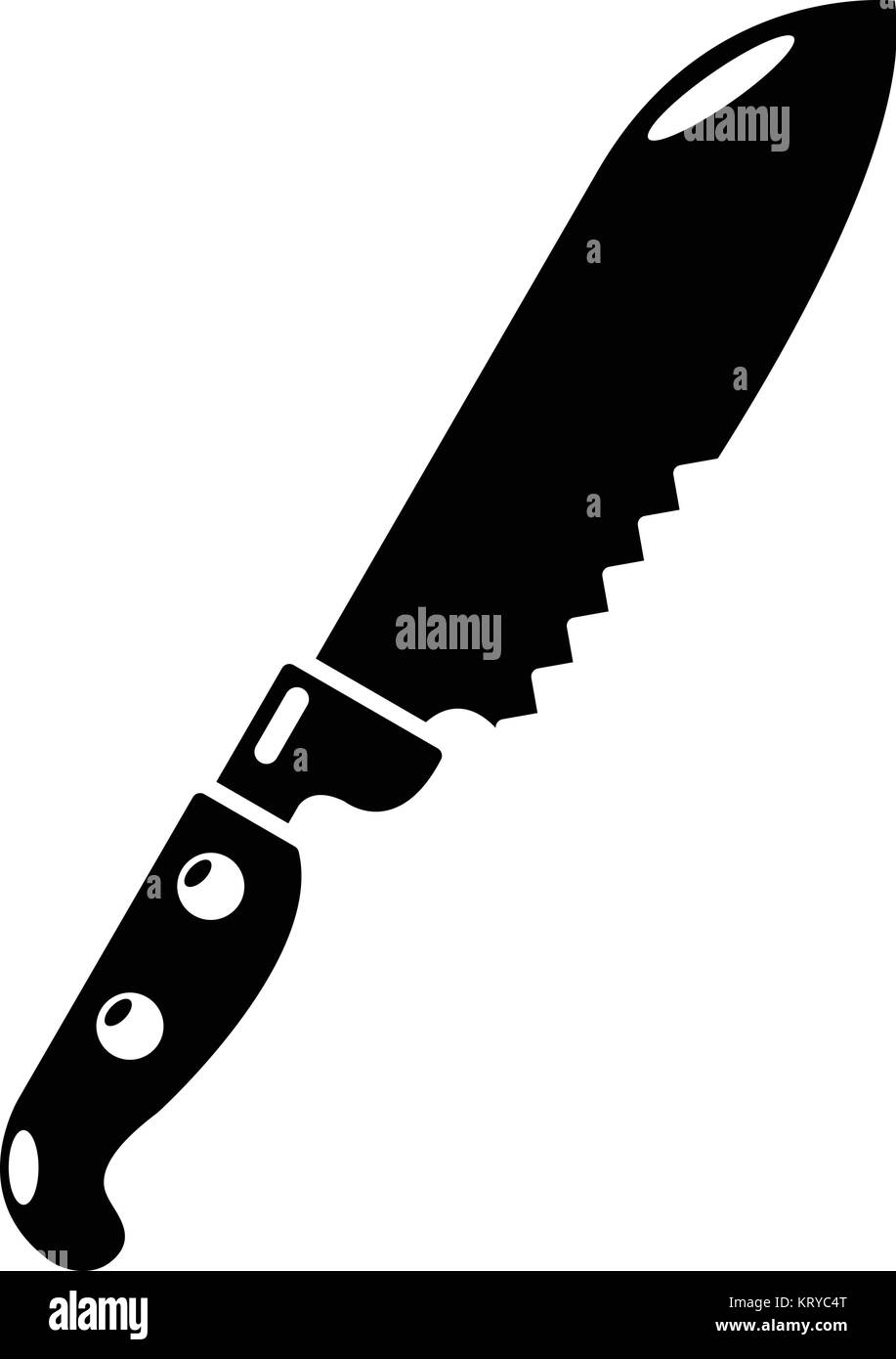 Knife icon, simple black style Stock Vector Image & Art - Alamy