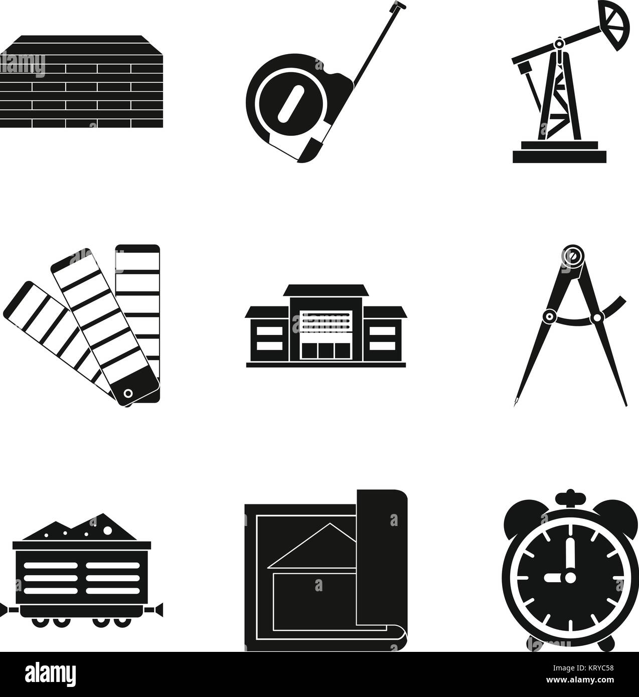 Big company icons set, simple style Stock Vector Image & Art - Alamy