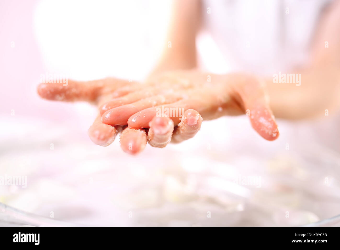 hand massage oil massage oil,massage Stock Photo - Alamy
