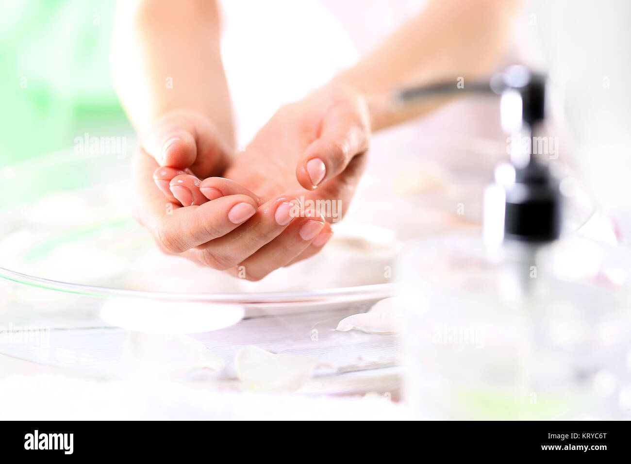 beautiful well-groomed hands skincare daily hygiene Stock Photo - Alamy