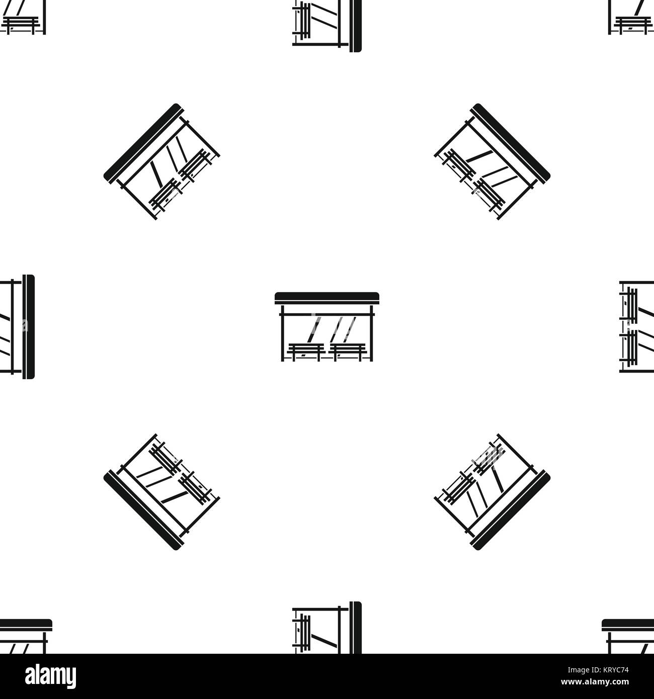 Bus stop pattern seamless black Stock Vector Image & Art - Alamy