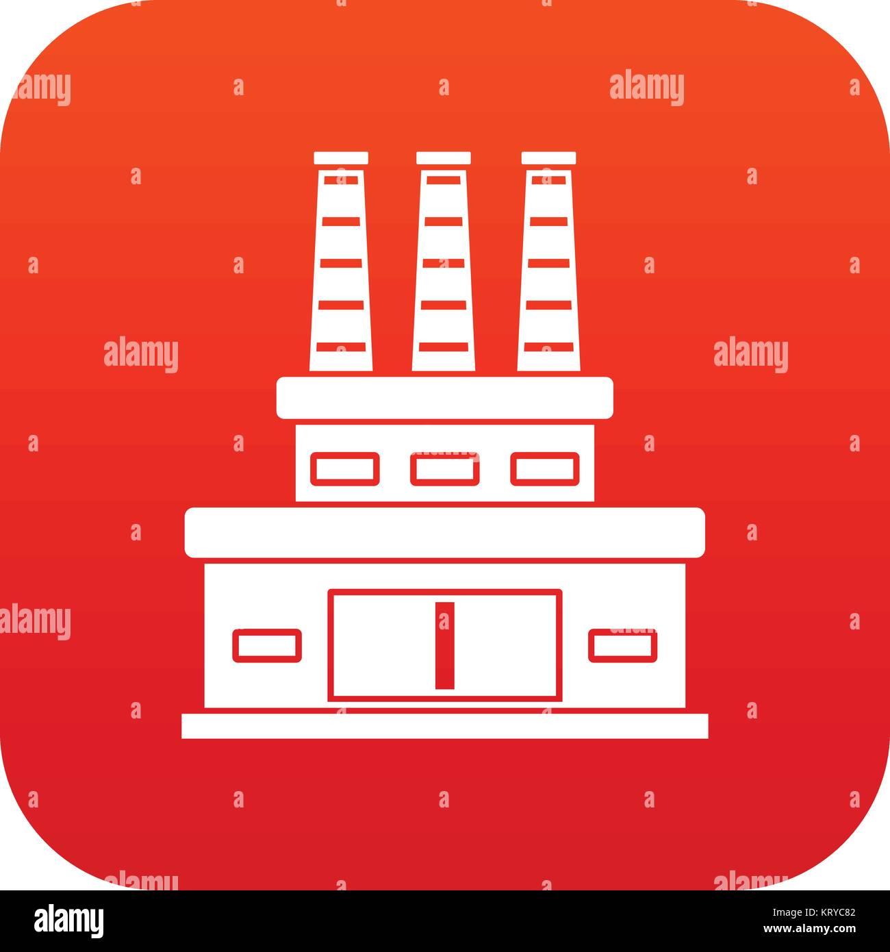 Large oil refinery icon digital red Stock Vector Image & Art - Alamy