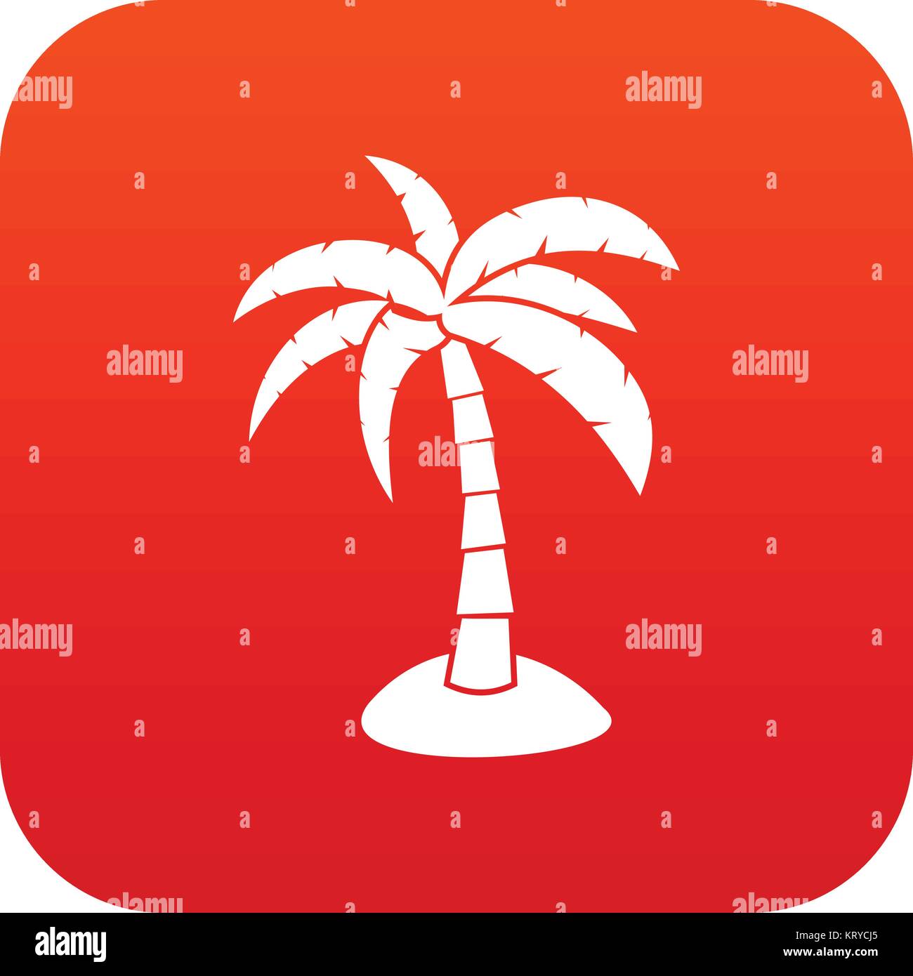 Palm icon digital red Stock Vector Image & Art - Alamy