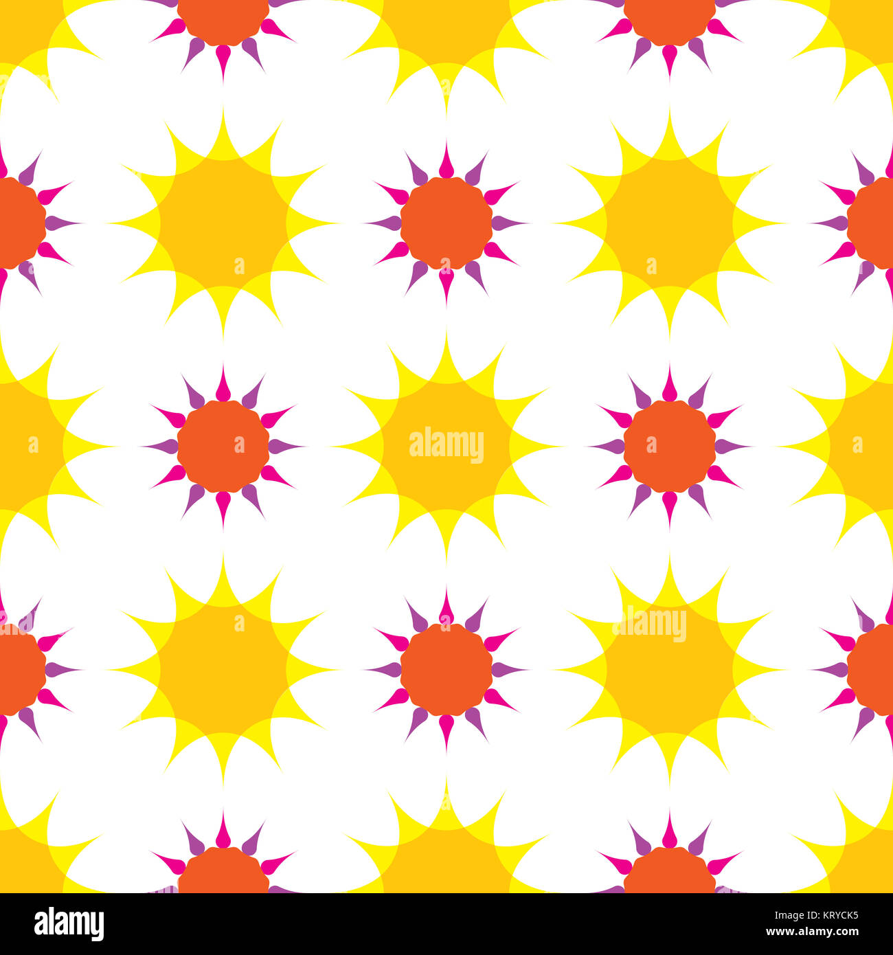 Seamless pattern with sun Stock Photo - Alamy