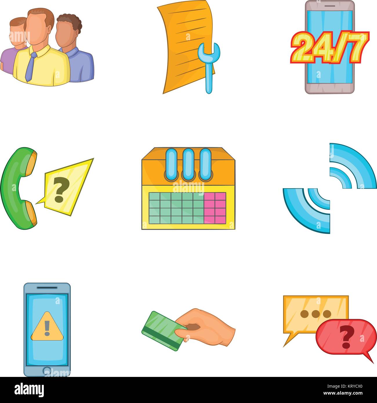 Cordless icons set, cartoon style Stock Vector Image & Art - Alamy