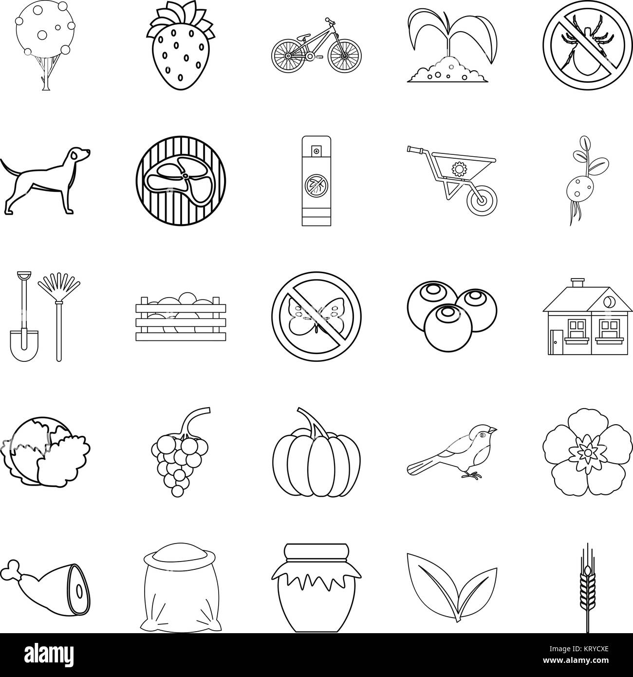 Colony icons set, outline style Stock Vector Image & Art - Alamy