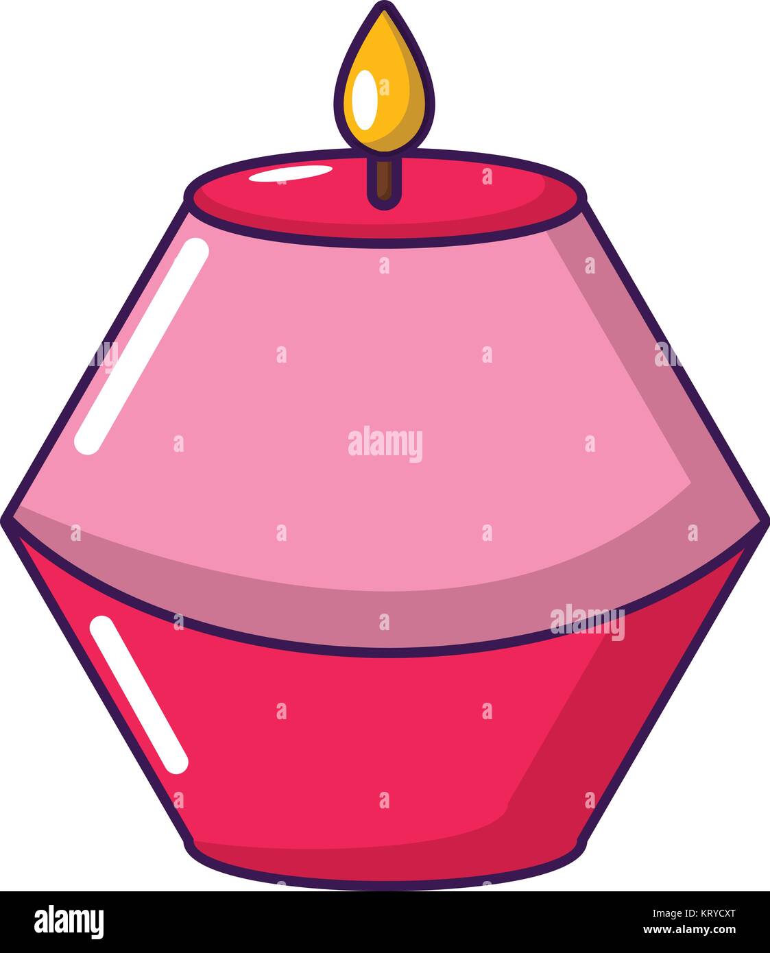 Candle aromatic icon, cartoon style Stock Vector Image & Art - Alamy
