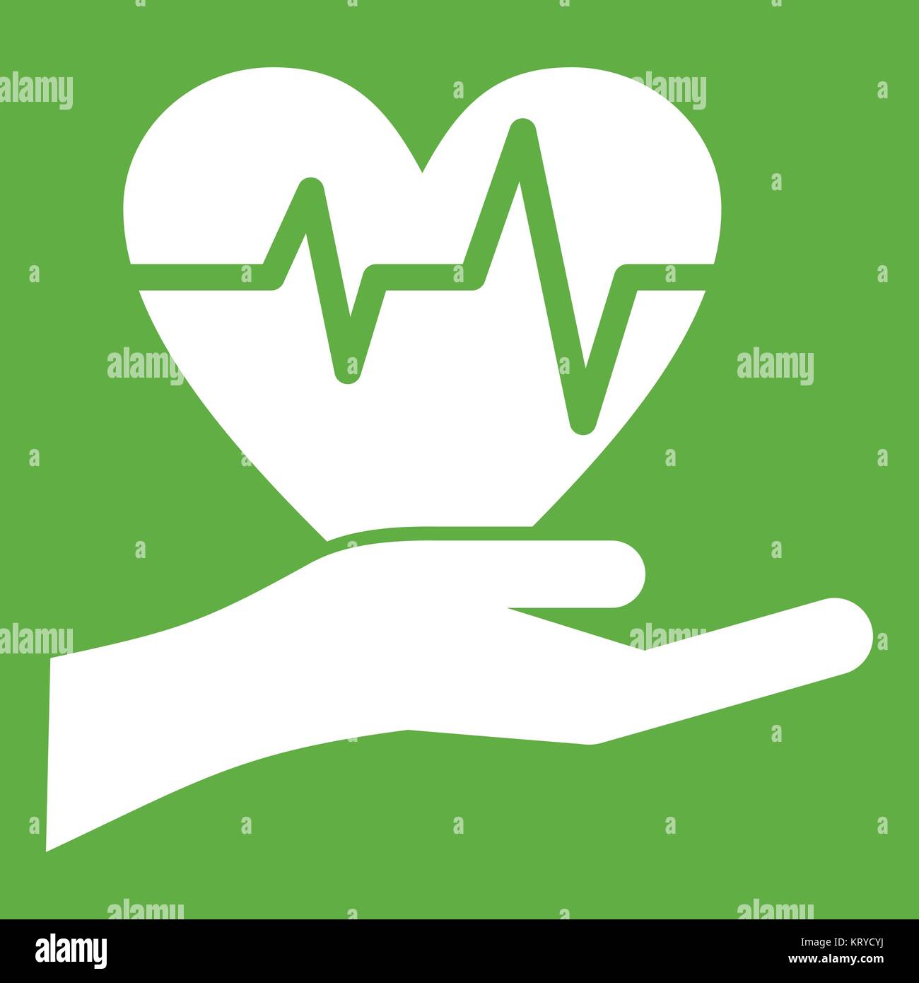 Woman green heart shape Stock Vector Images - Alamy