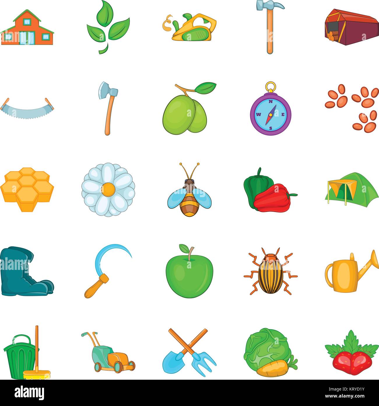 Kin icons set, cartoon style Stock Vector Image & Art - Alamy