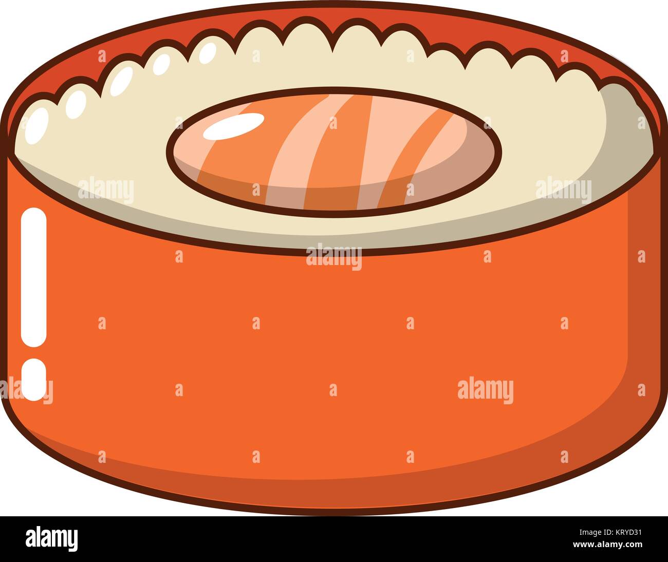 Sushi fish icon, cartoon style Stock Vector Image & Art - Alamy