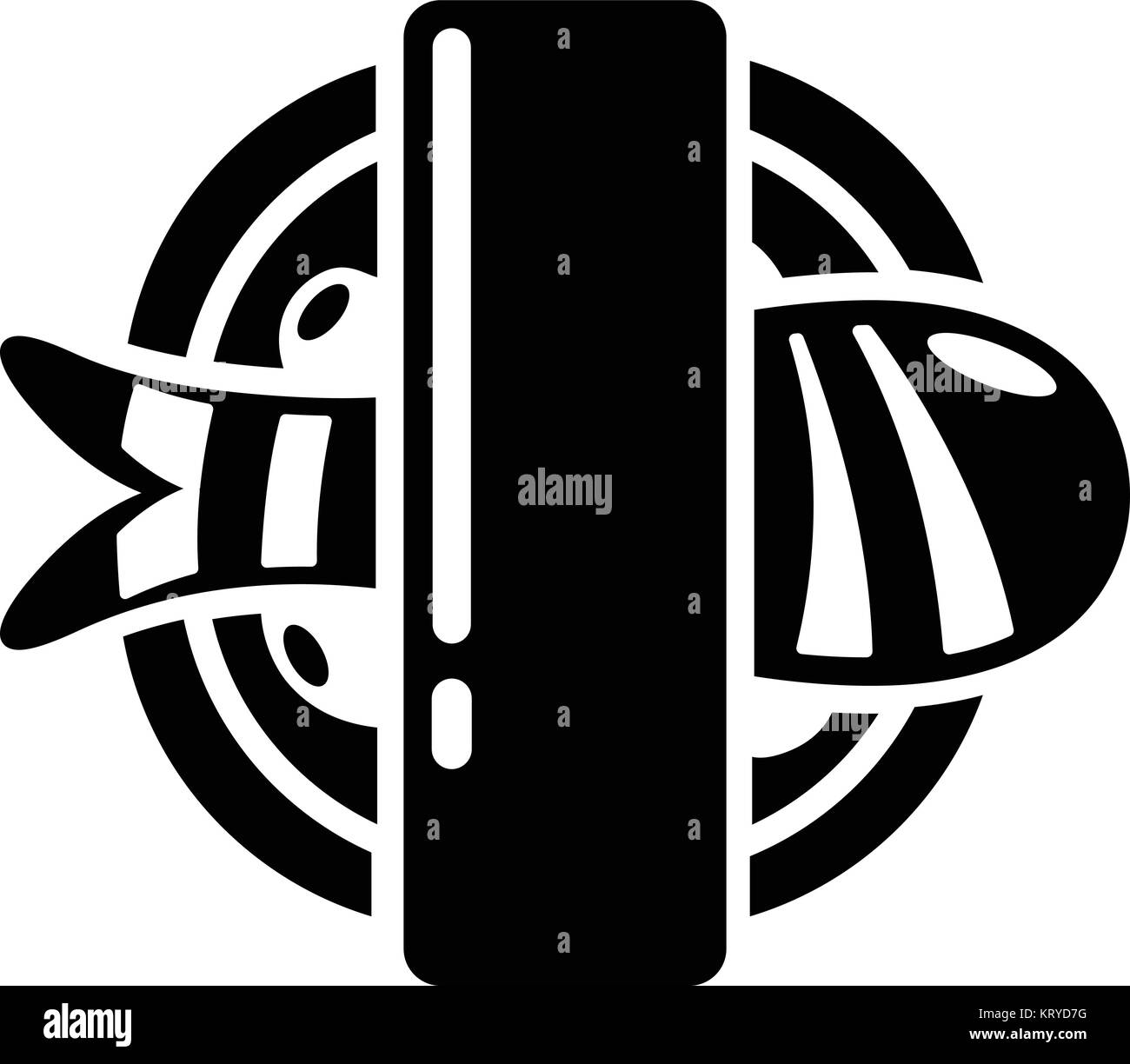Sushi icon, simple black style Stock Vector Image & Art - Alamy