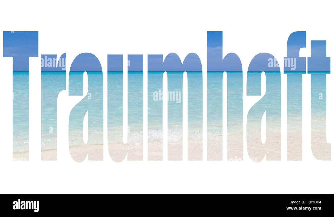 Beach resort in paradise Cut Out Stock Images & Pictures - Alamy