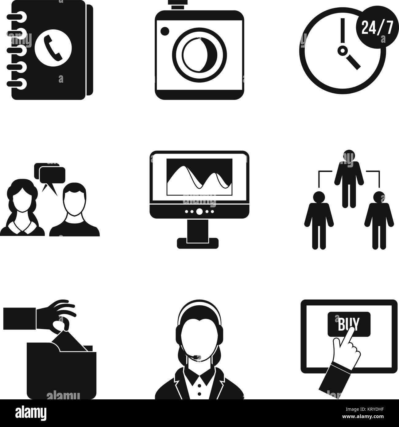 Connectivity icons set, simple style Stock Vector Image & Art - Alamy