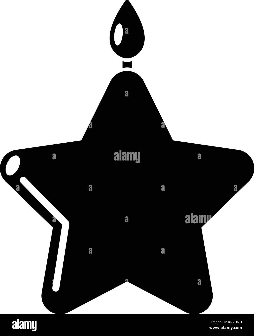 Candle star icon, simple black style Stock Vector Image & Art - Alamy