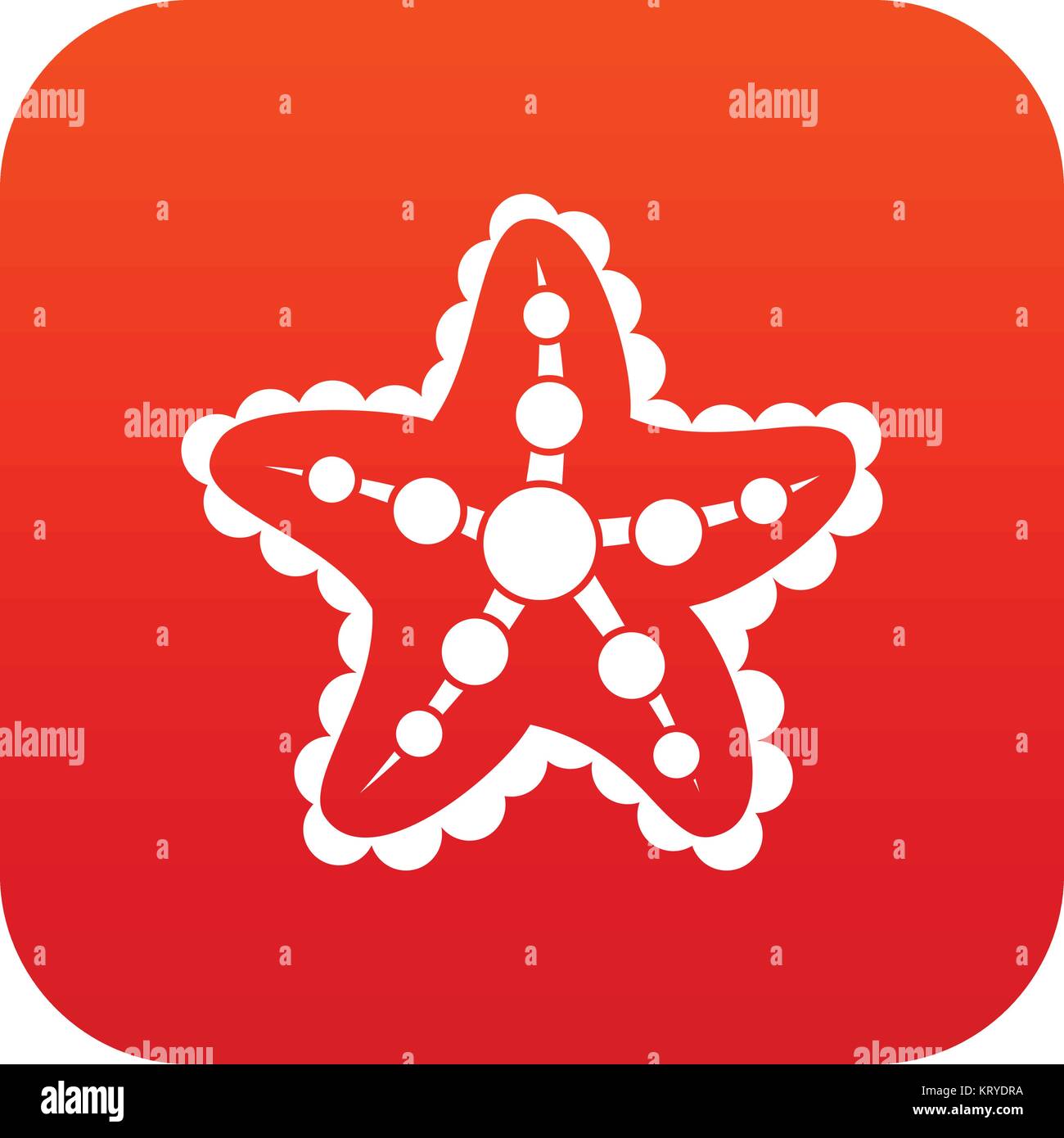 Starfish icon digital red Stock Vector Image & Art - Alamy