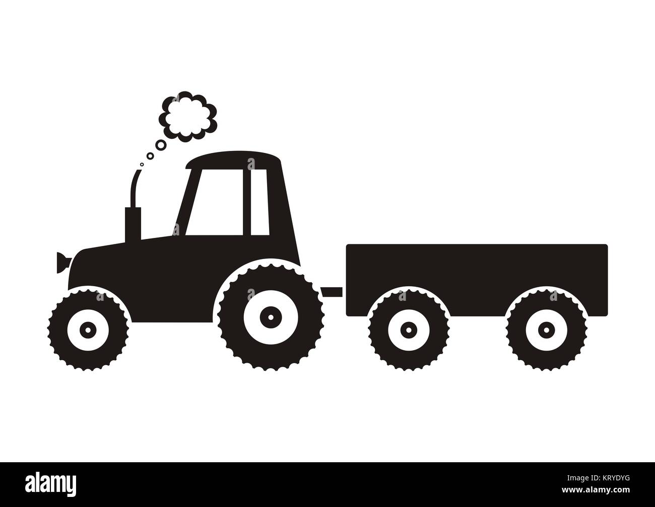 Tractor and plough Cut Out Stock Images & Pictures - Alamy