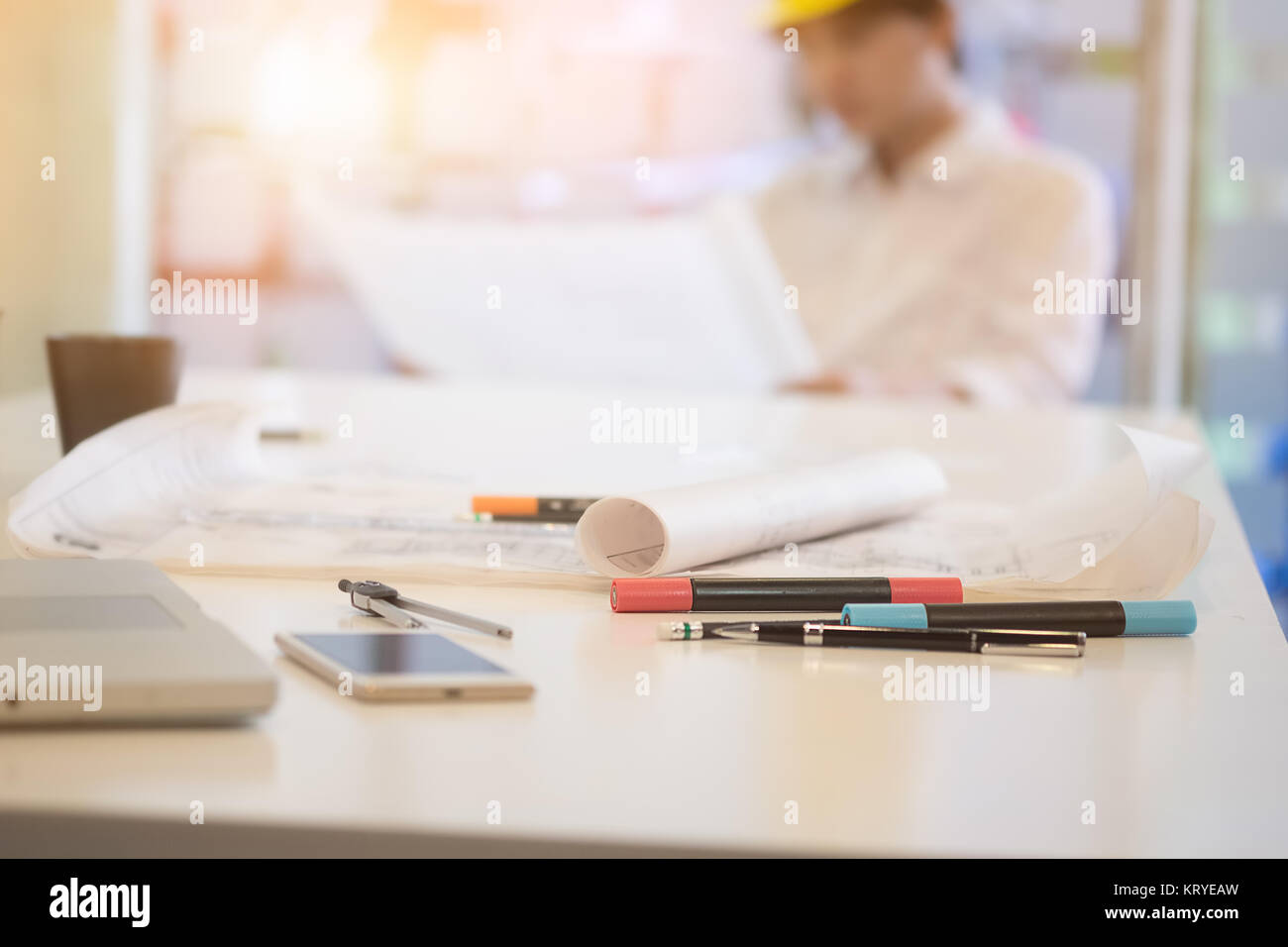 Technical drafting table tools hi-res stock photography and images - Alamy