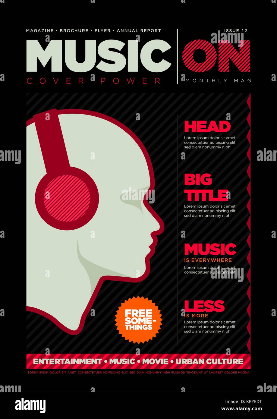 Magazine Cover Design Template