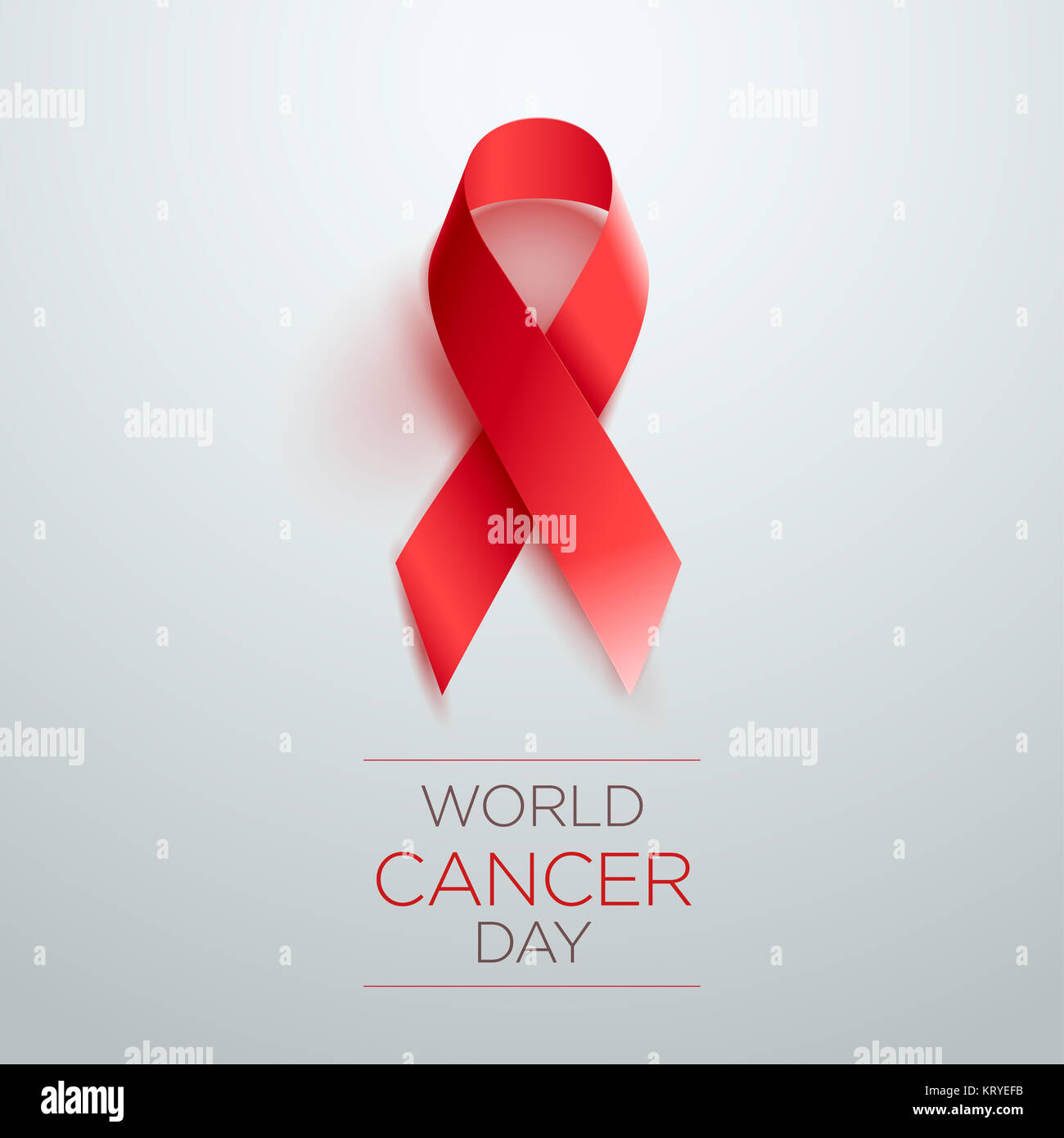 World Cancer Day Ribbon Stock Photo - Alamy