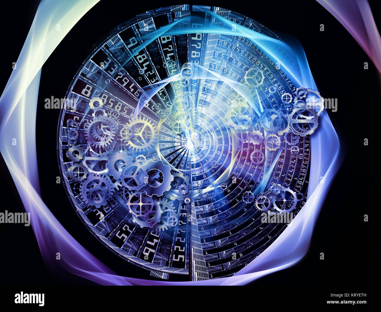 Working World of Numbers Stock Photo - Alamy