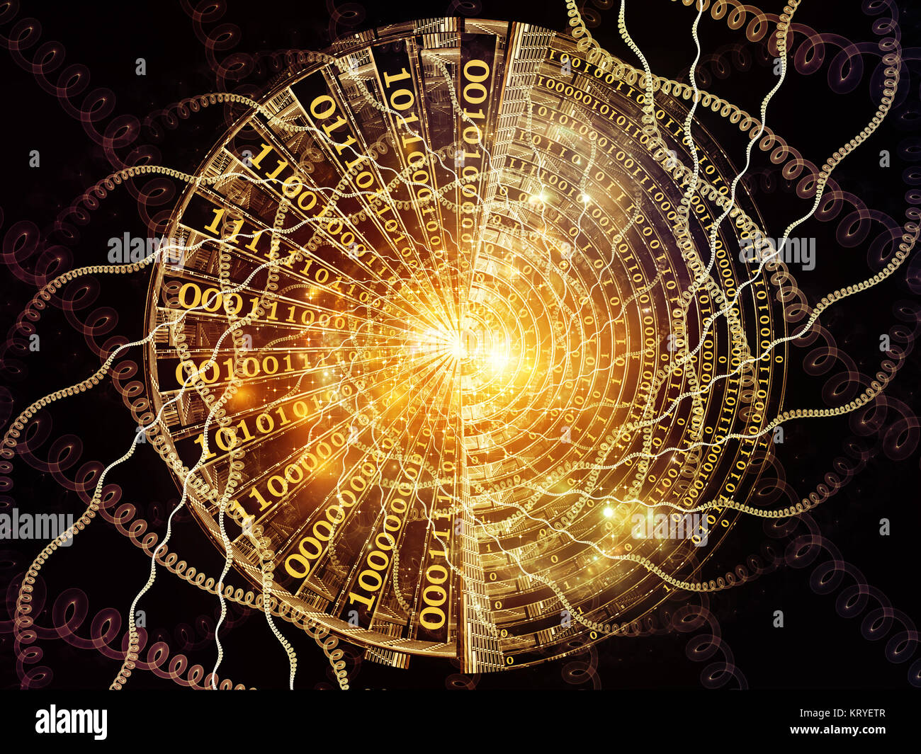 Processing World of Numbers Stock Photo - Alamy