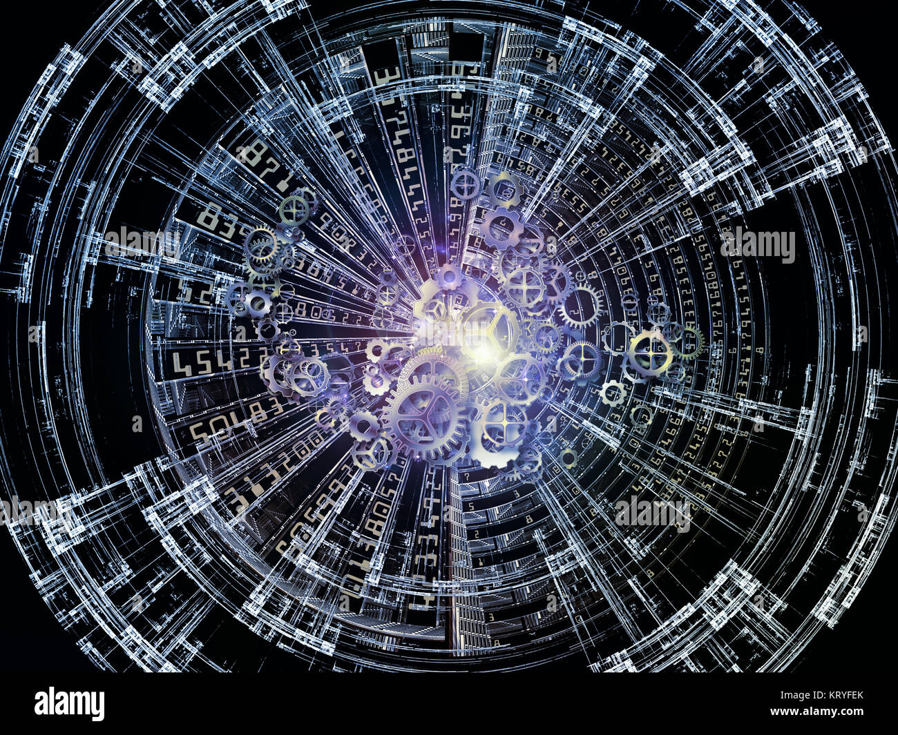 Propagation of World of Numbers Stock Photo - Alamy
