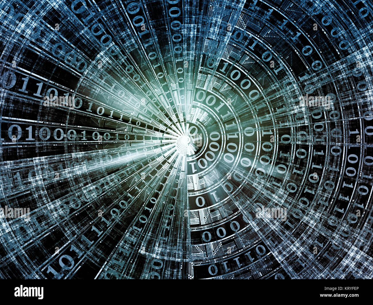 Spheres of World of Numbers Stock Photo - Alamy