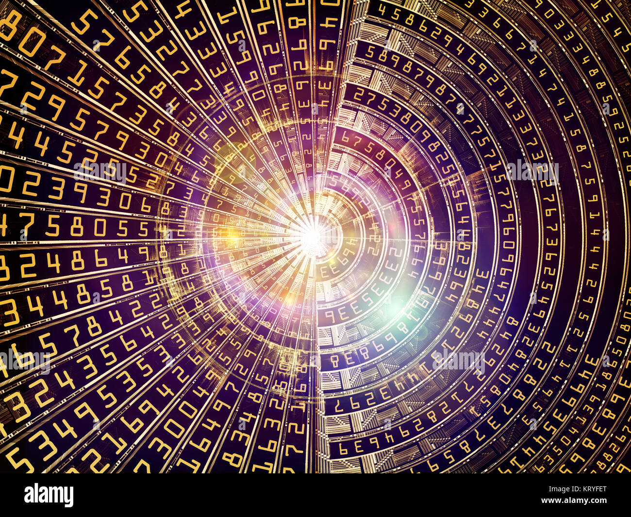 Evolving World of Numbers Stock Photo - Alamy