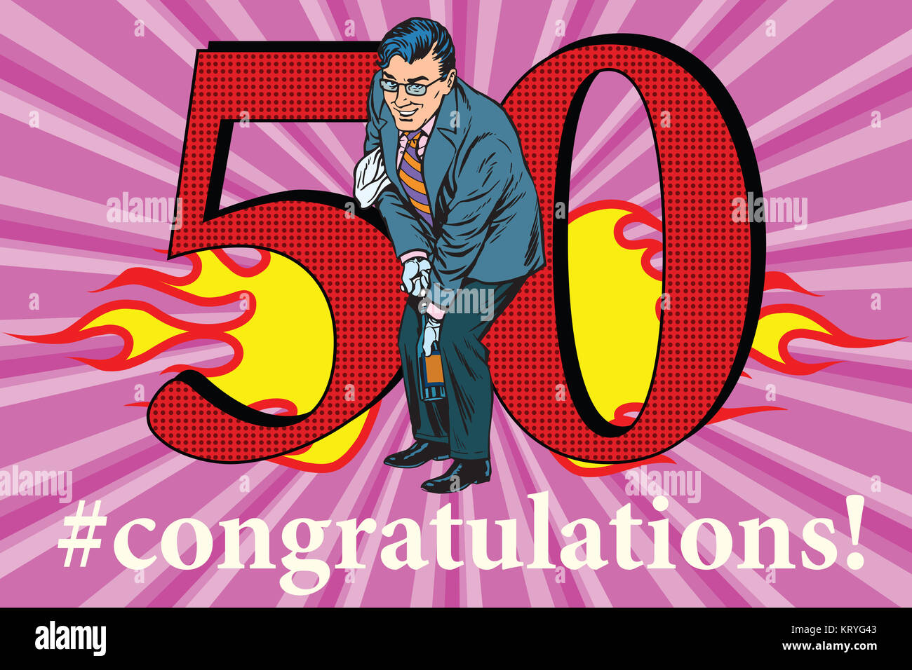 Congratulations 50 anniversary event celebration Stock Photo - Alamy