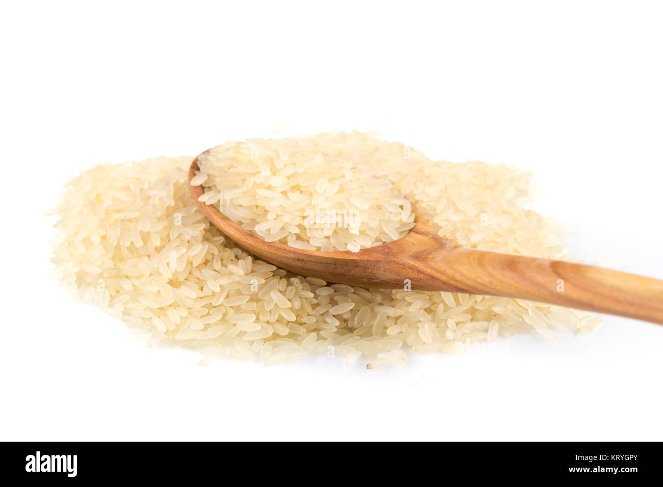 Rice in spoon Stock Photo - Alamy