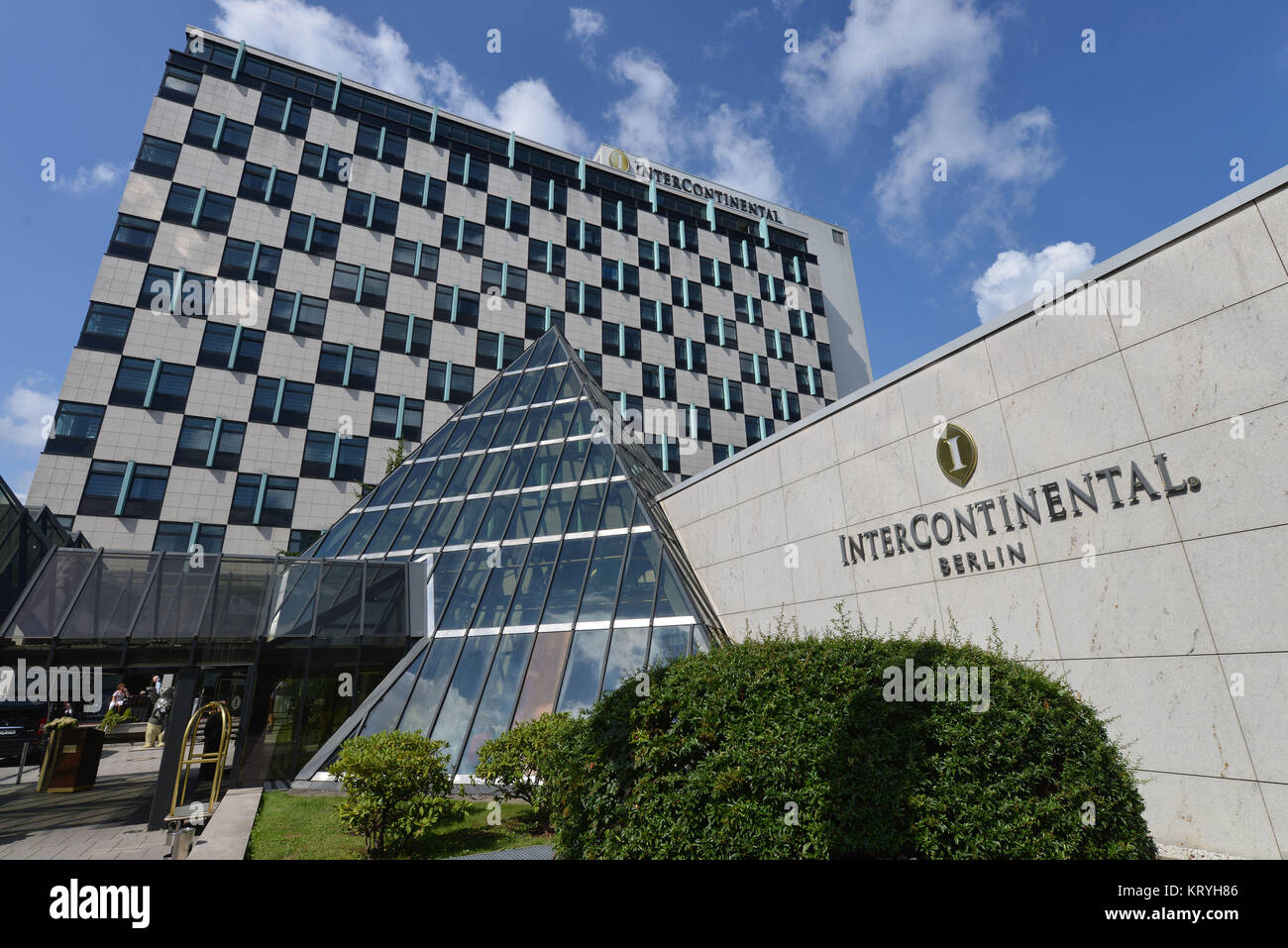 Hotel of Intercontinental, Budapest street, zoo, Berlin, Germany Stock ...