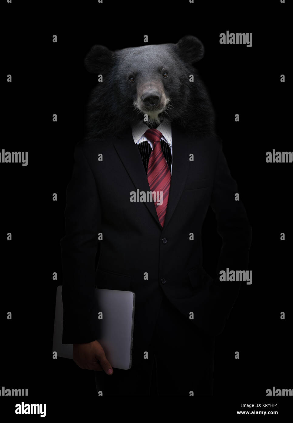 business man with animal head Stock Photo - Alamy
