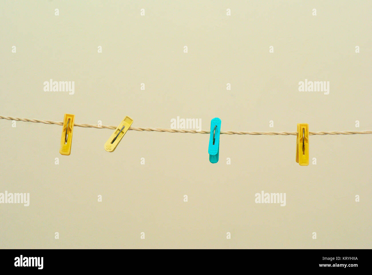 Multi colored Fabric Hangers Stock Photo - Alamy