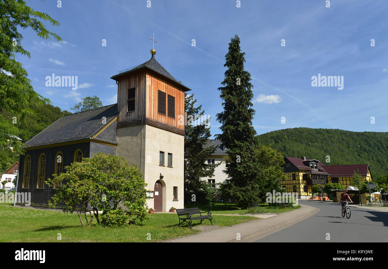 Black castle, Schwarzatal, Thuringia, Germany / Thuringia, Schwarzburg ...