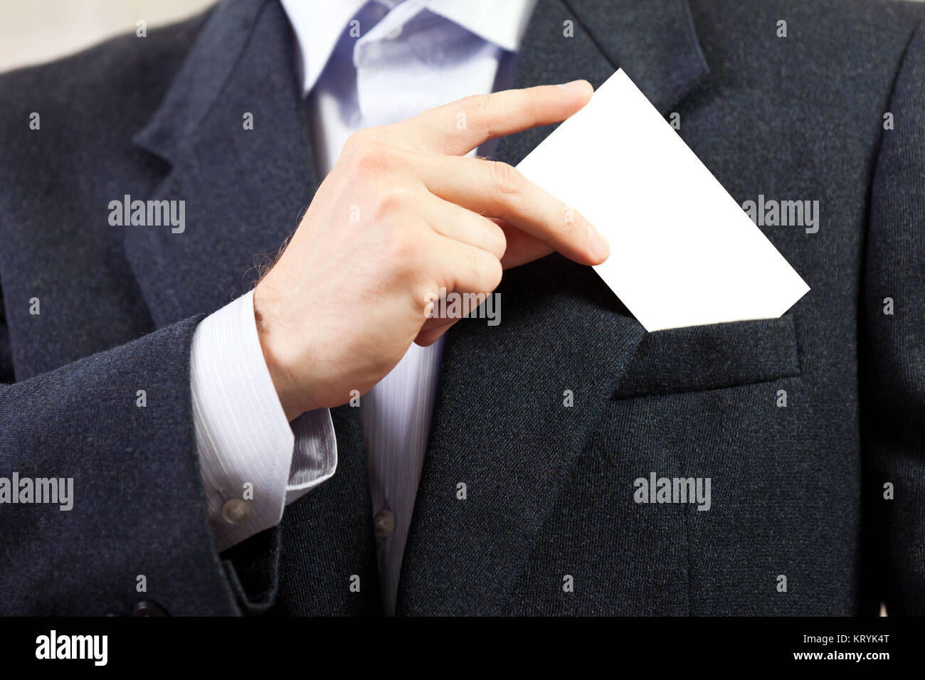 Business men hand holding white empty blank card Stock Photo - Alamy
