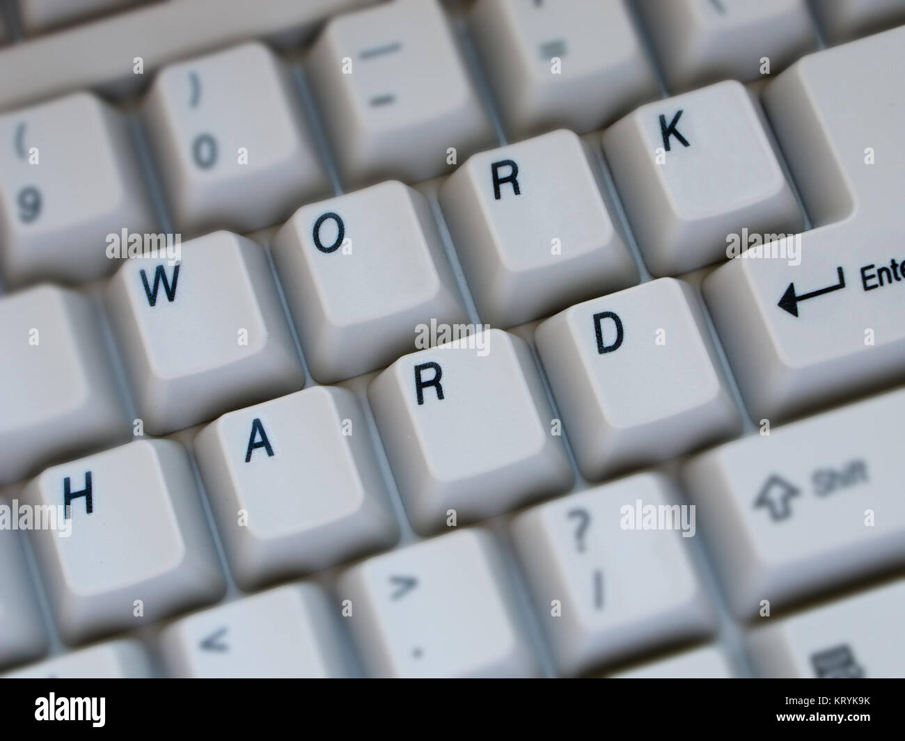 Computer keyboard key text closeup Stock Photo - Alamy