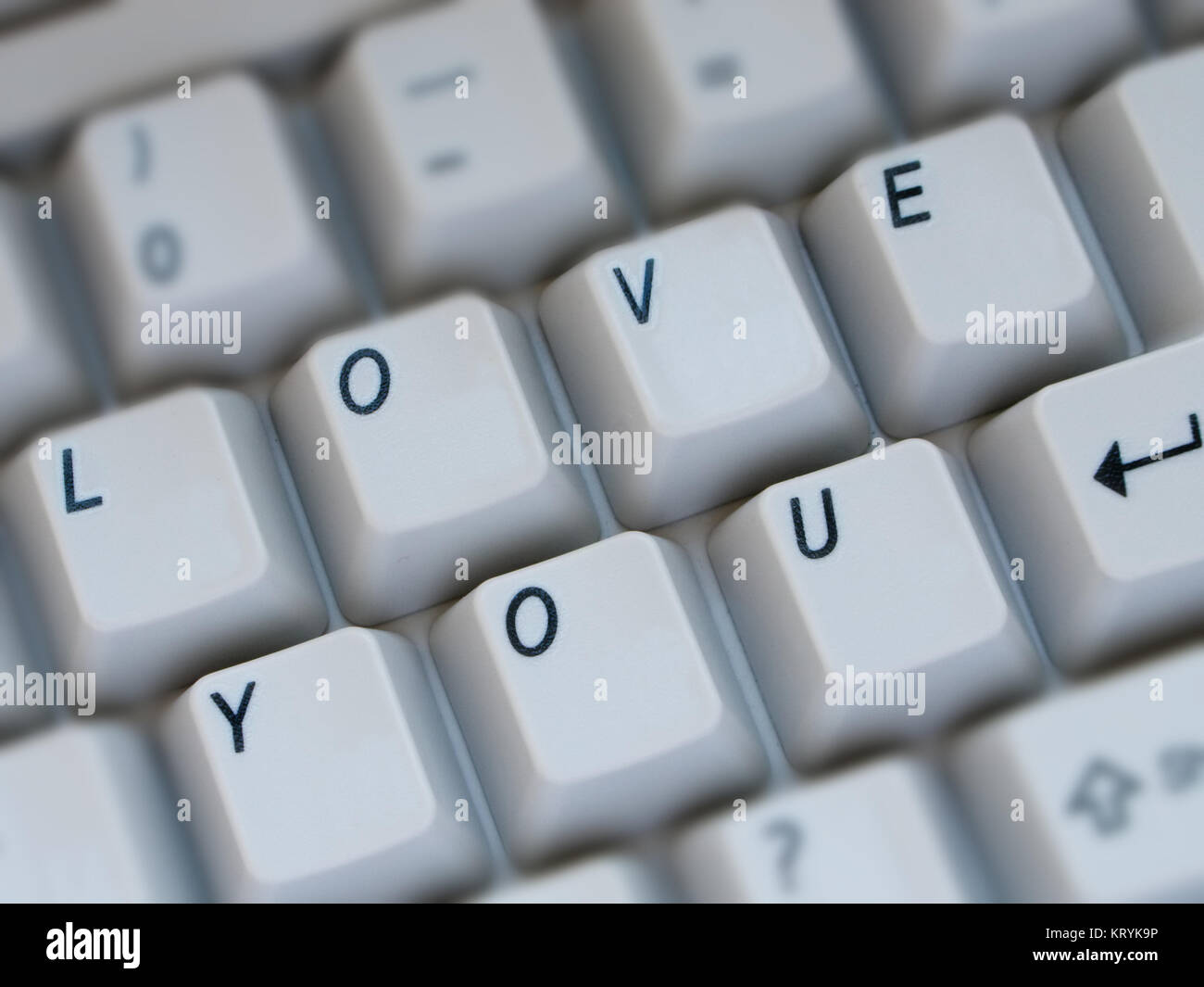 Computer keyboard key text closeup Stock Photo - Alamy