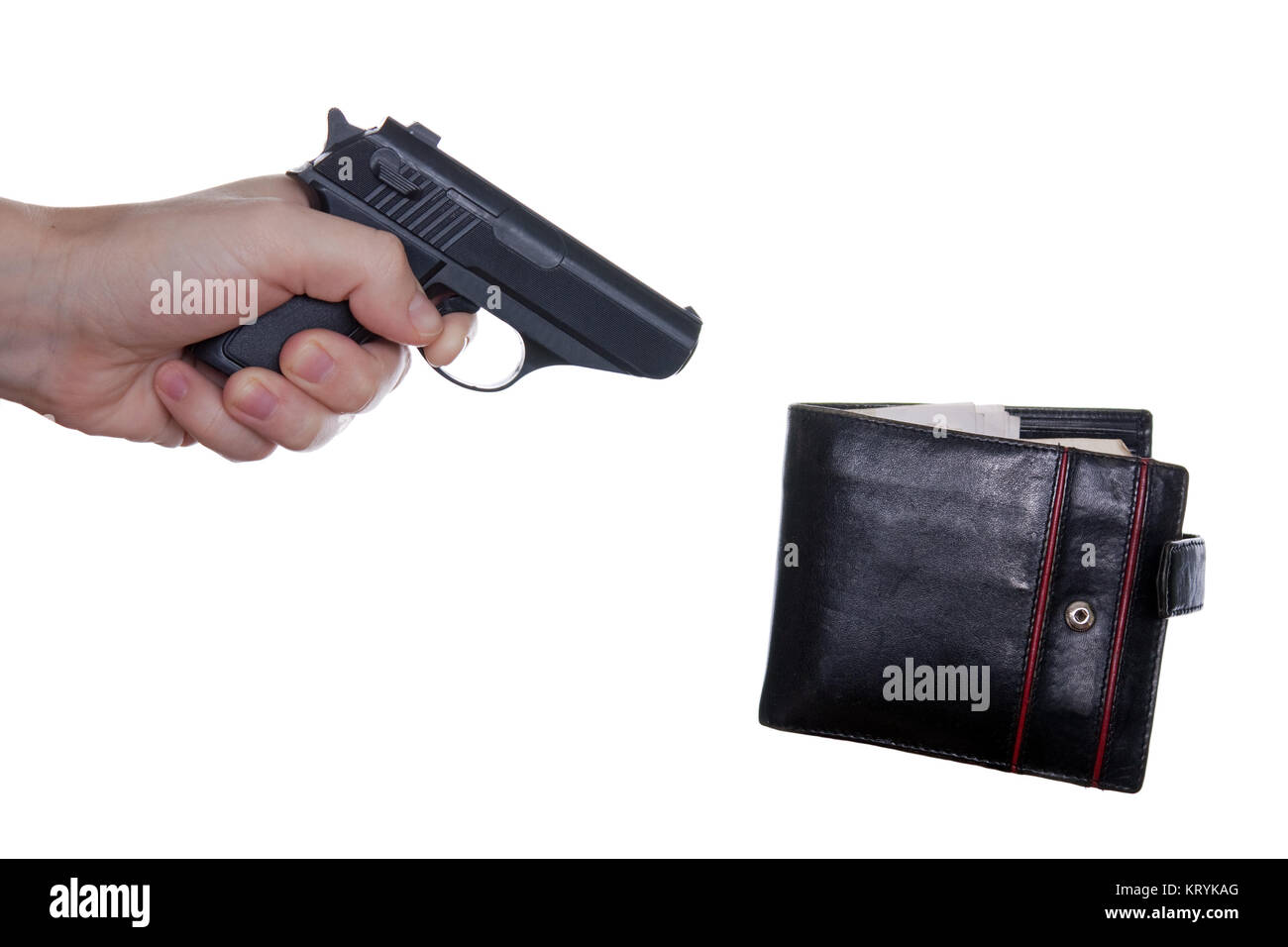 Pistol wallet hi-res stock photography and images - Alamy