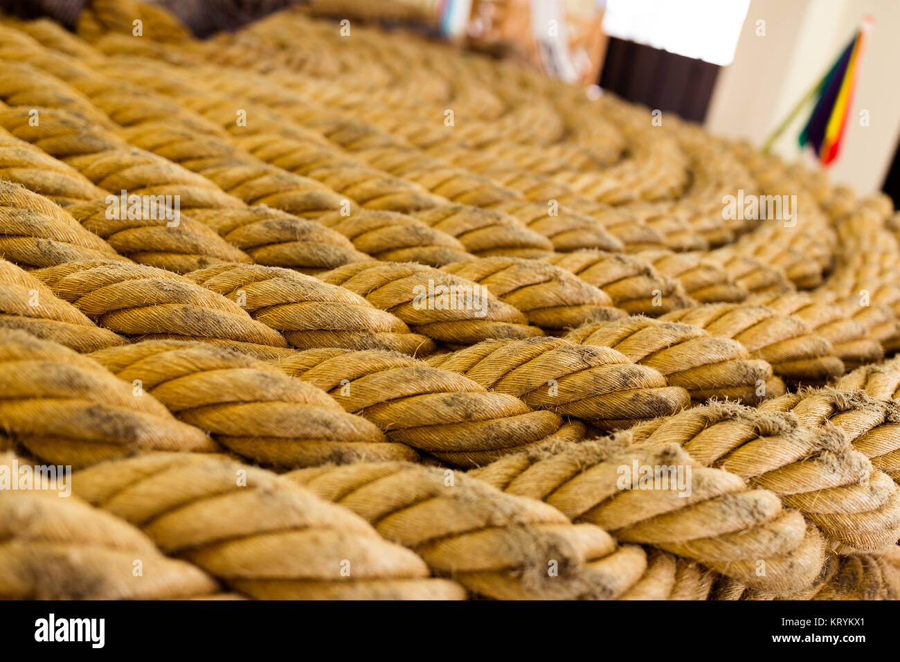 Twisted rope texture Stock Photo - Alamy