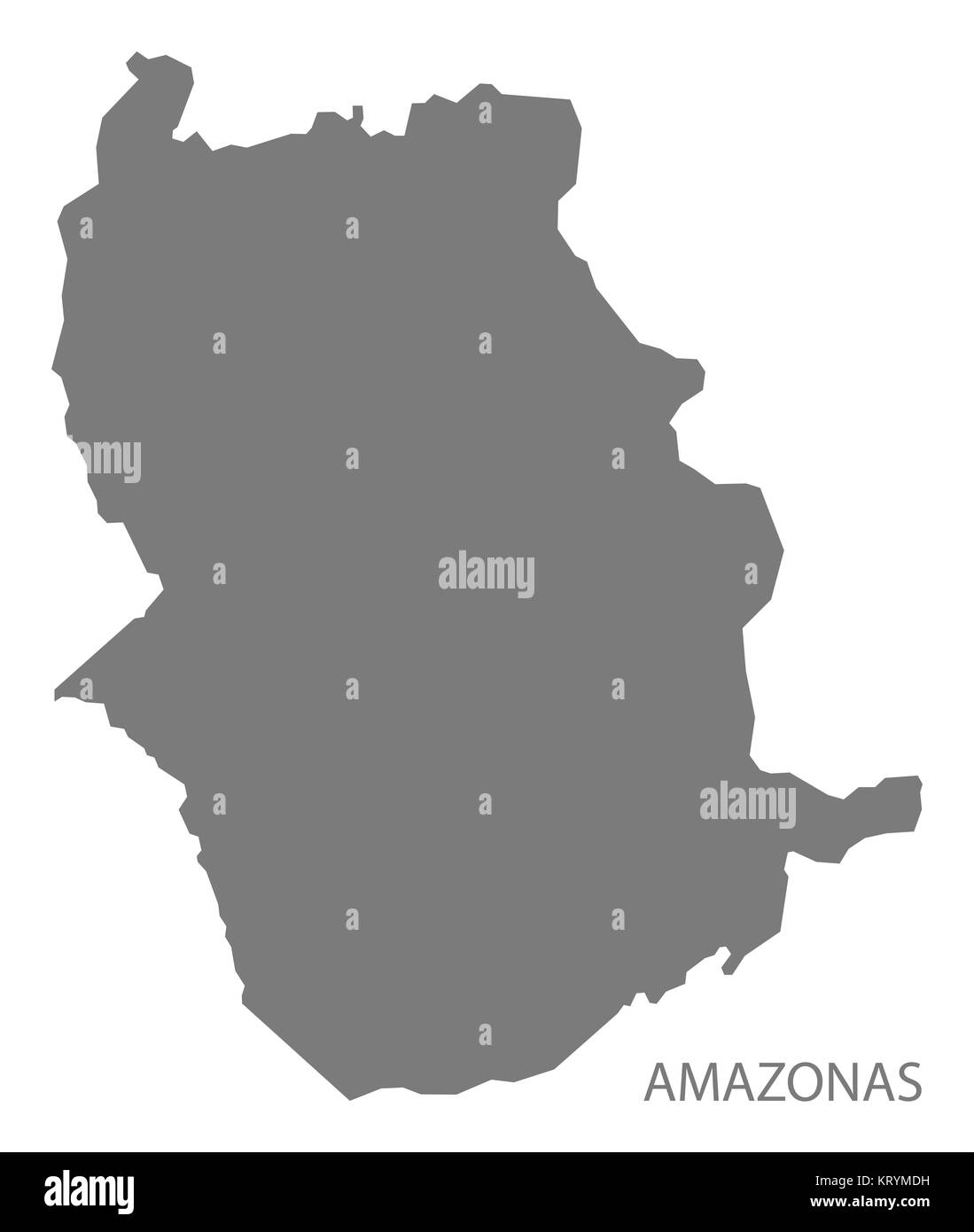 Amazonas Venezuela Map grey Stock Photo - Alamy