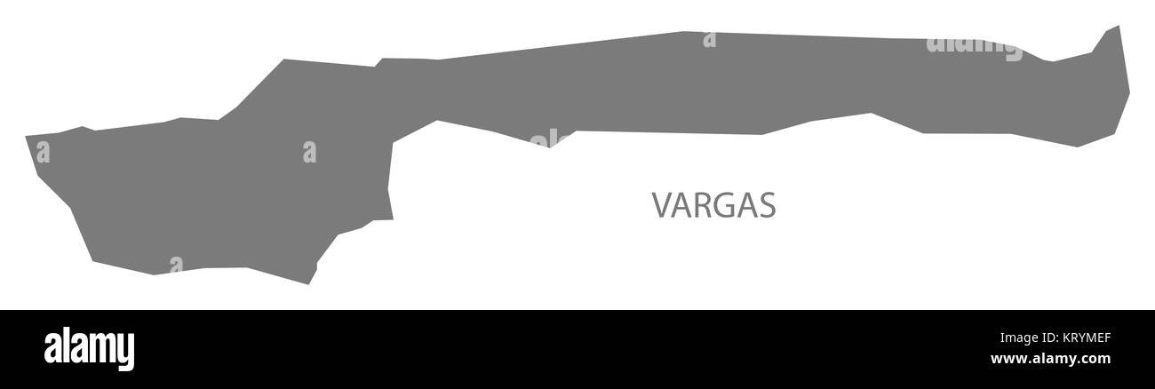 Vargas Venezuela Map grey Stock Photo - Alamy