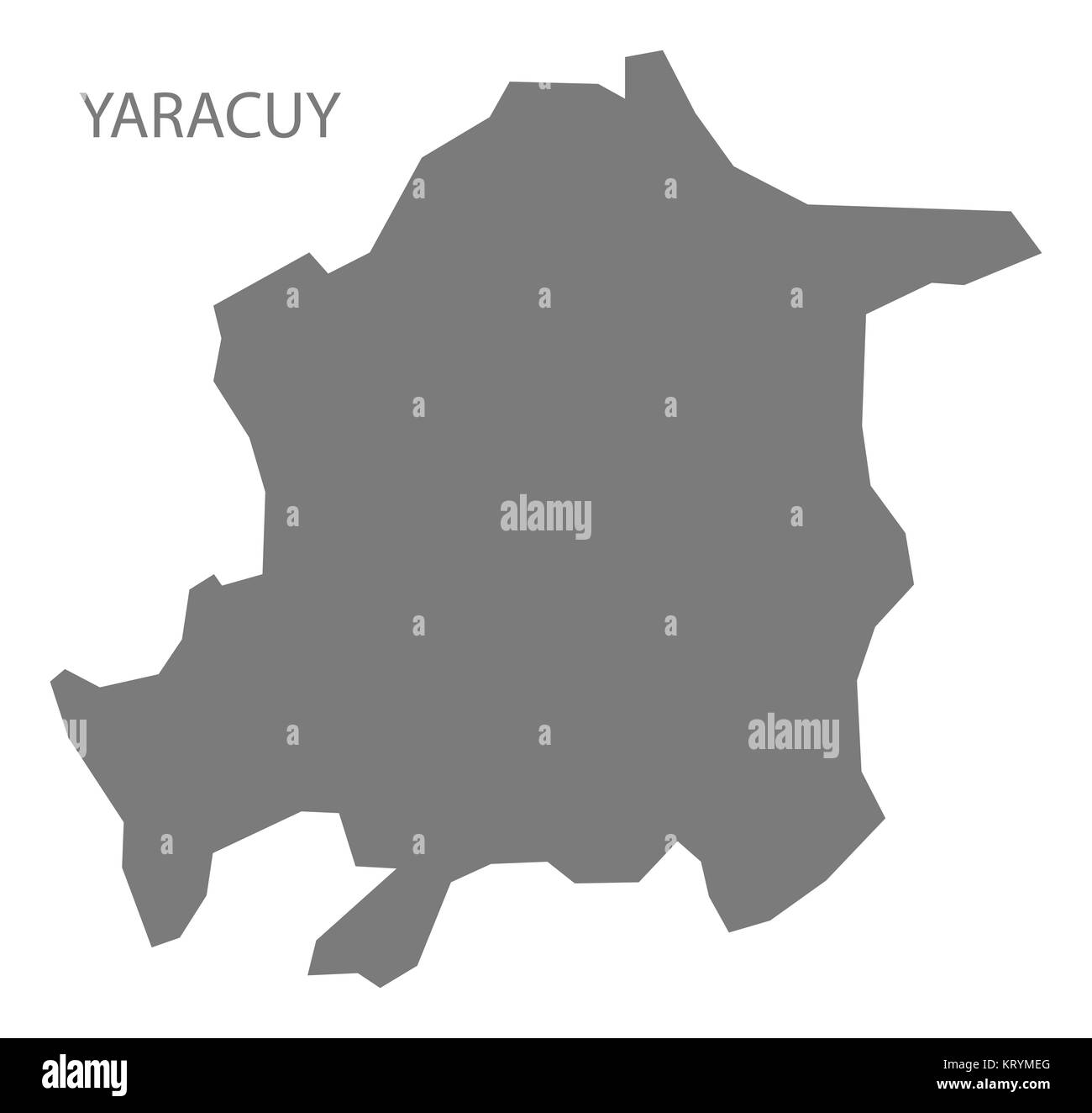 Yaracuy Venezuela Map grey Stock Photo - Alamy